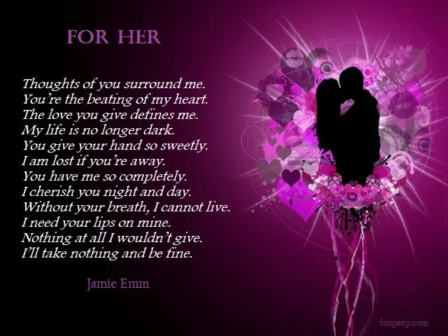 20 Deep Love Poems To Make Her Feel Special